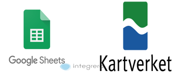 Google Sheets integrasjon med Kartverket – Integrera